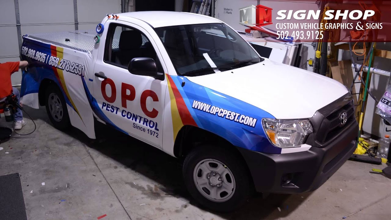 Vehicle Wrap Timelapse - OPC Pest Control - YouTube
