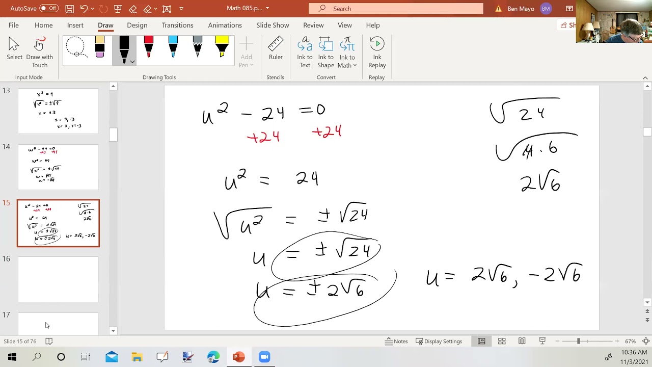 Math 093 Fall 2021 Section 10.1 - YouTube