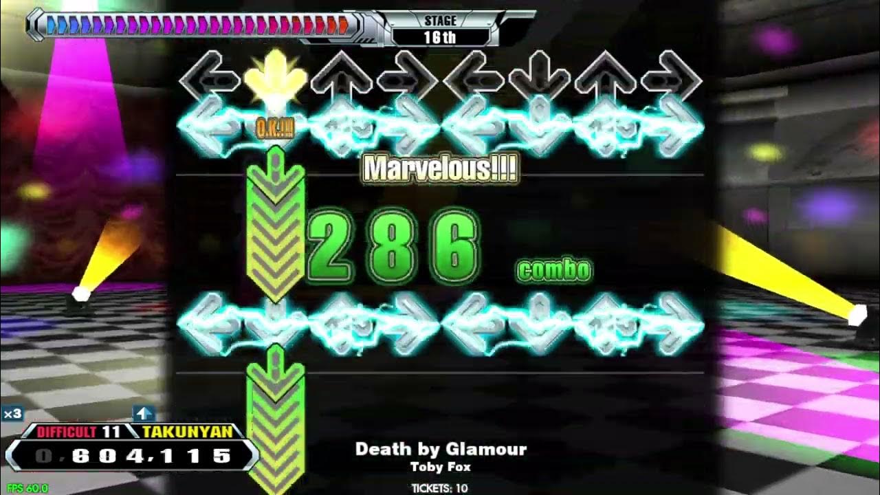 【DDR GRAND PRIX】Death by Glamour【DP DIFFICULT】 - YouTube