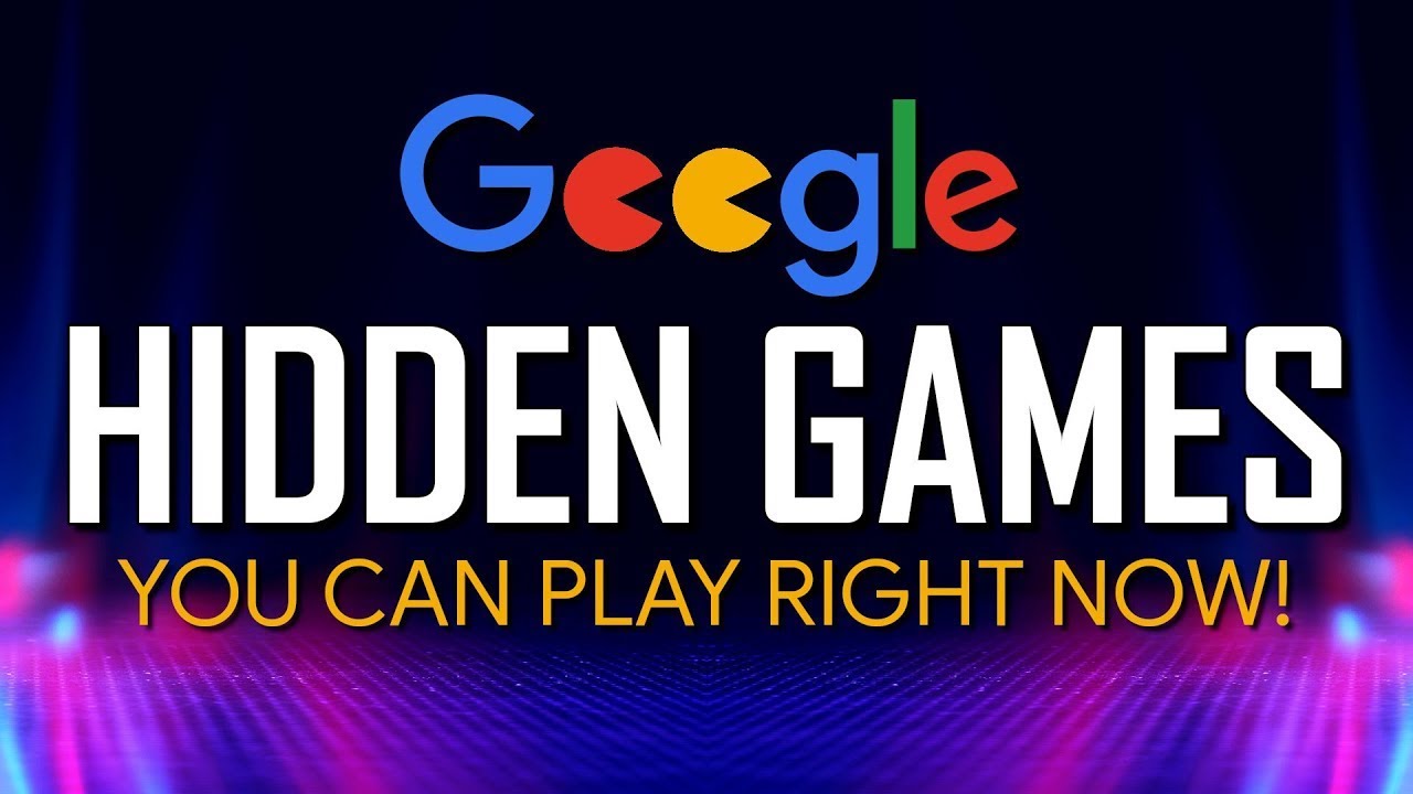 10 HIDDEN GOOGLE GAMES You Can Play Right Now - YouTube