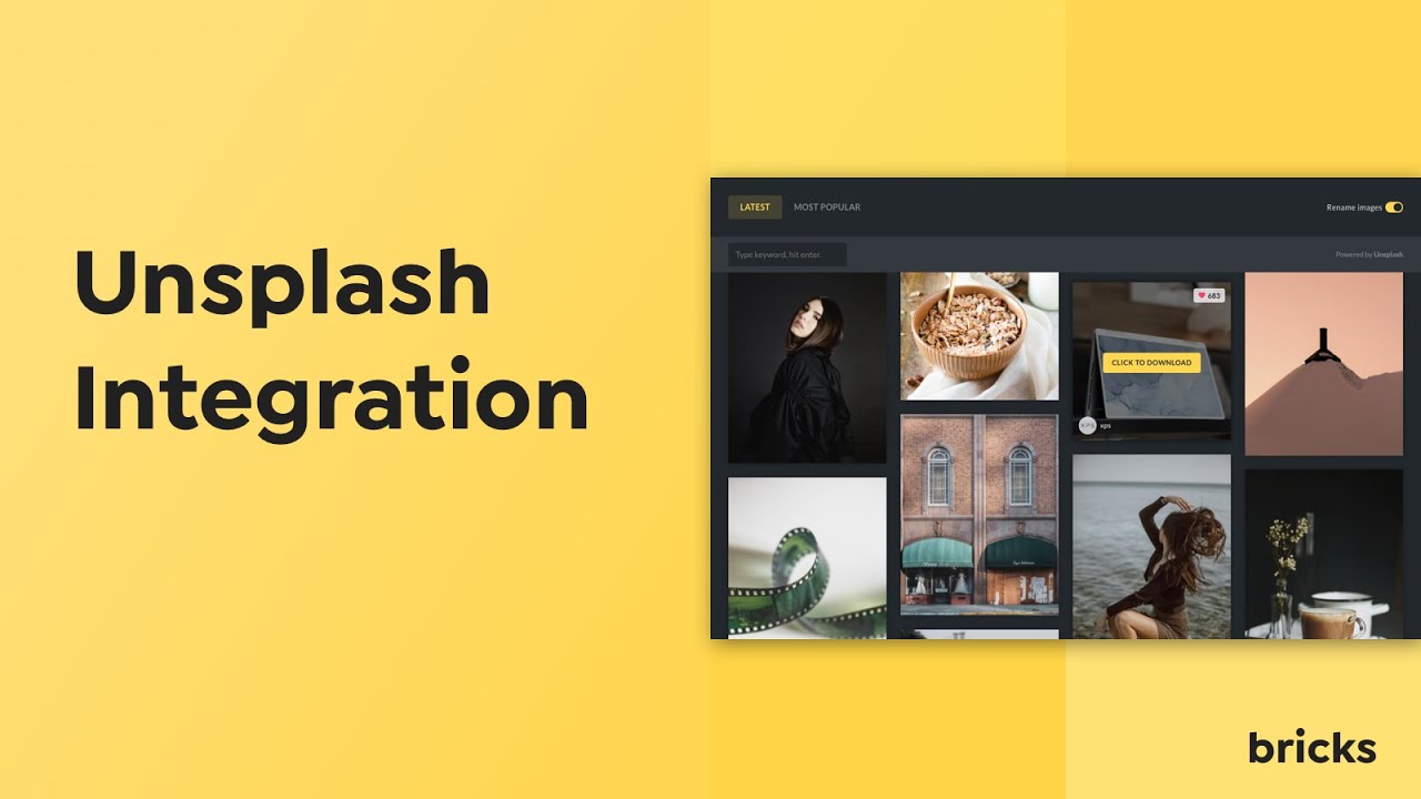 Unsplash Integration | Bricks - YouTube