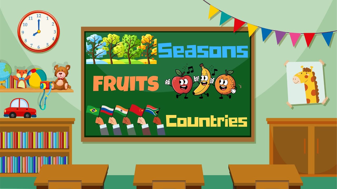 Countries, Seasons & Fruits | Creative way to learn for kids - YouTube