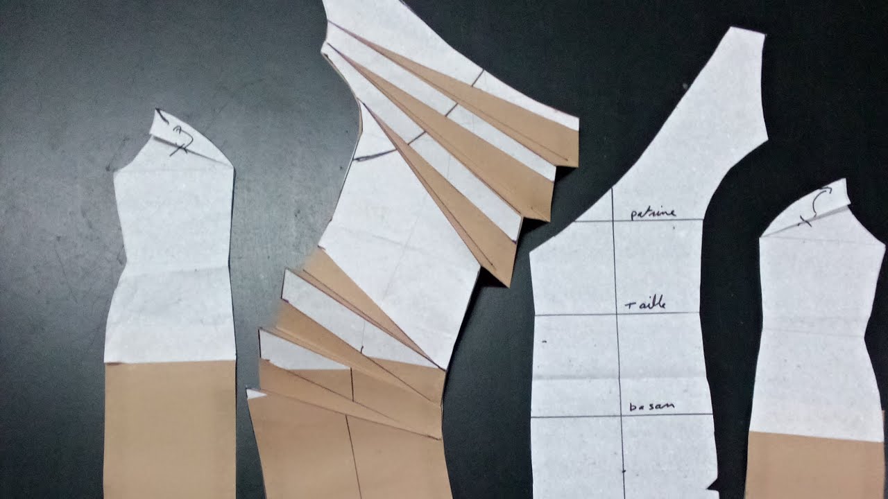 partie 1simple way to make a dress patron model 8 #fashion #model #تعلم ...