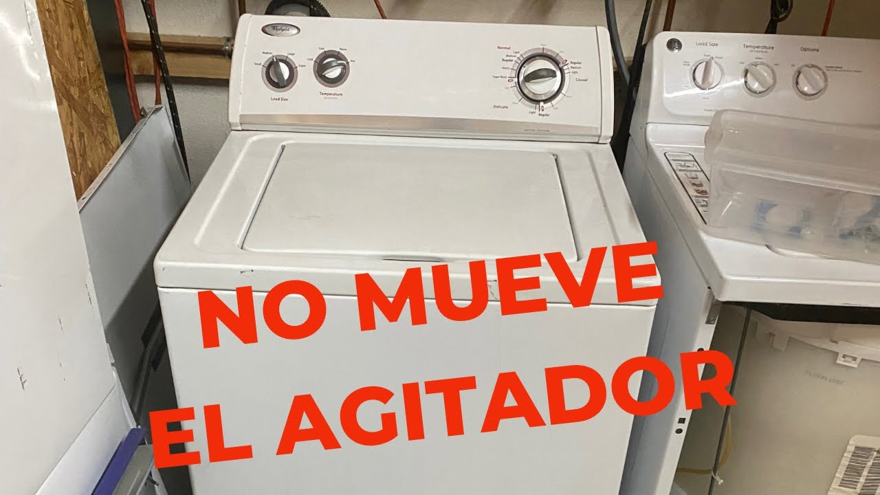 Lavadora whirlpool no lava bien no mueve la ropa - YouTube