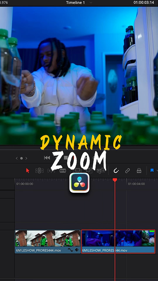 Dynamic Zoom effect in DaVinci Resolve - YouTube
