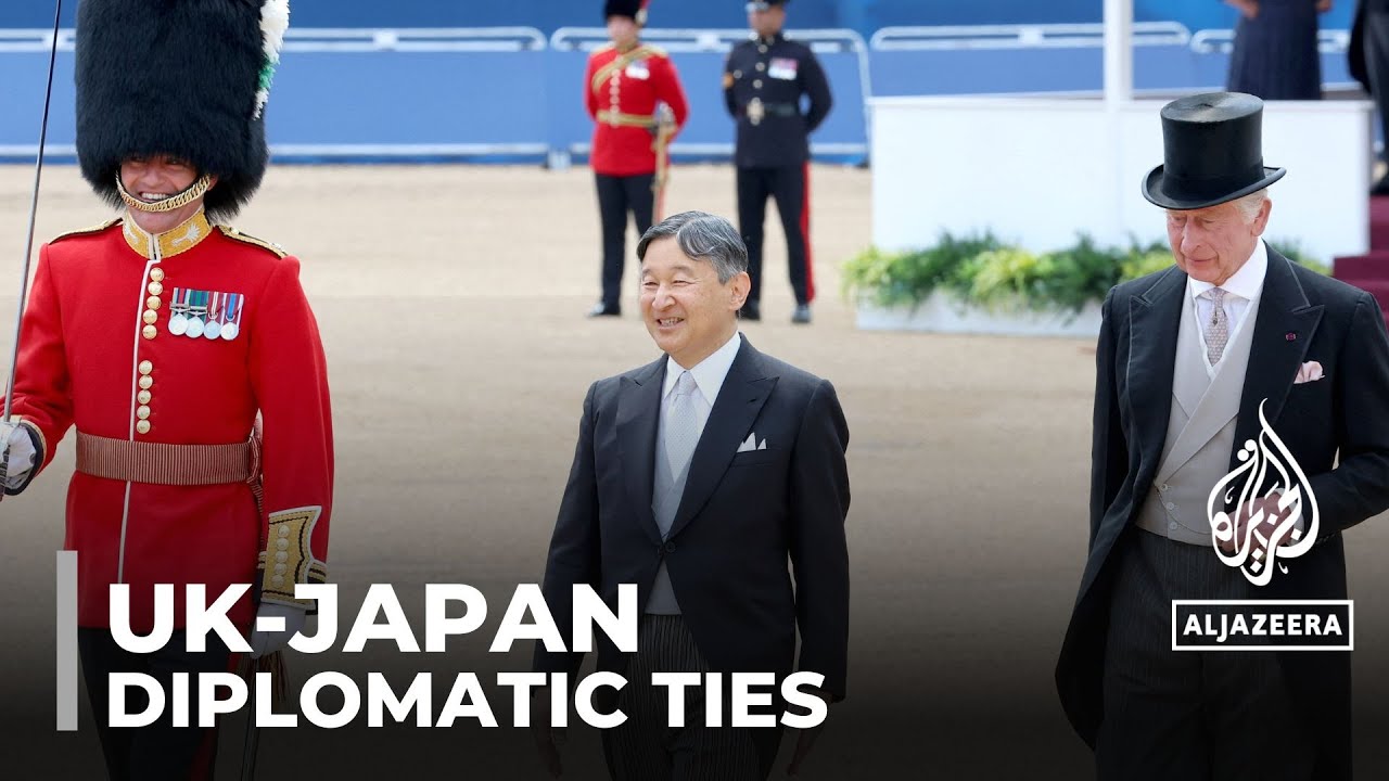 UK's King Charles welcomes Japan's Emperor Naruhito for state visit ...
