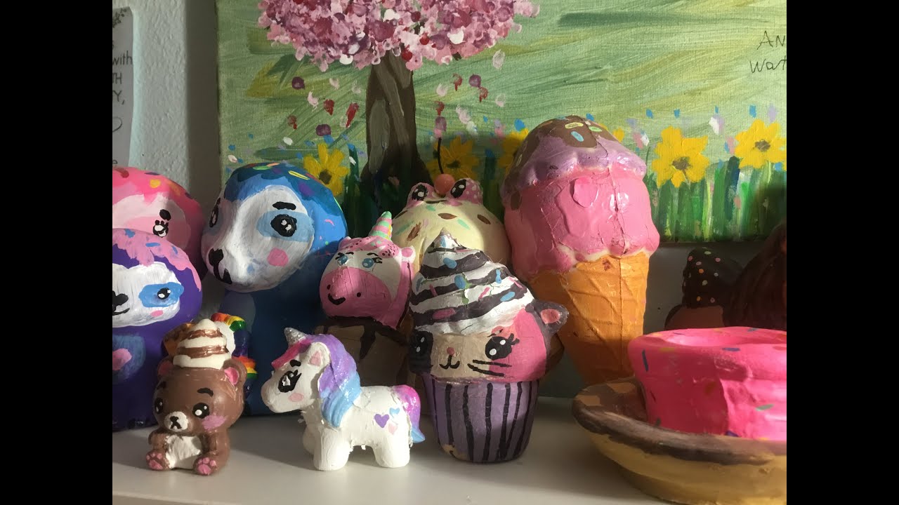 Custom Squishy collection tour!!! 2024 Roundup, and bonus crafts! - YouTube