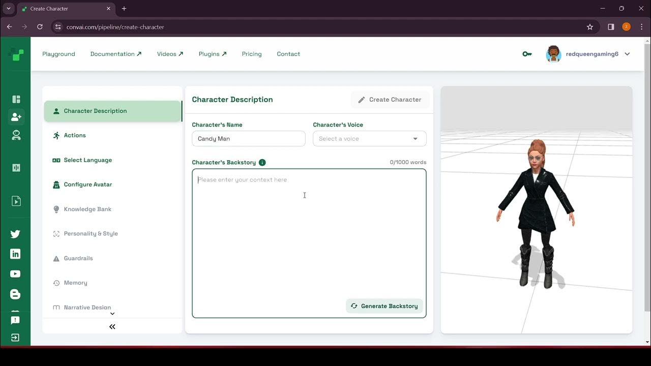 Set Up Convai AI Character - YouTube