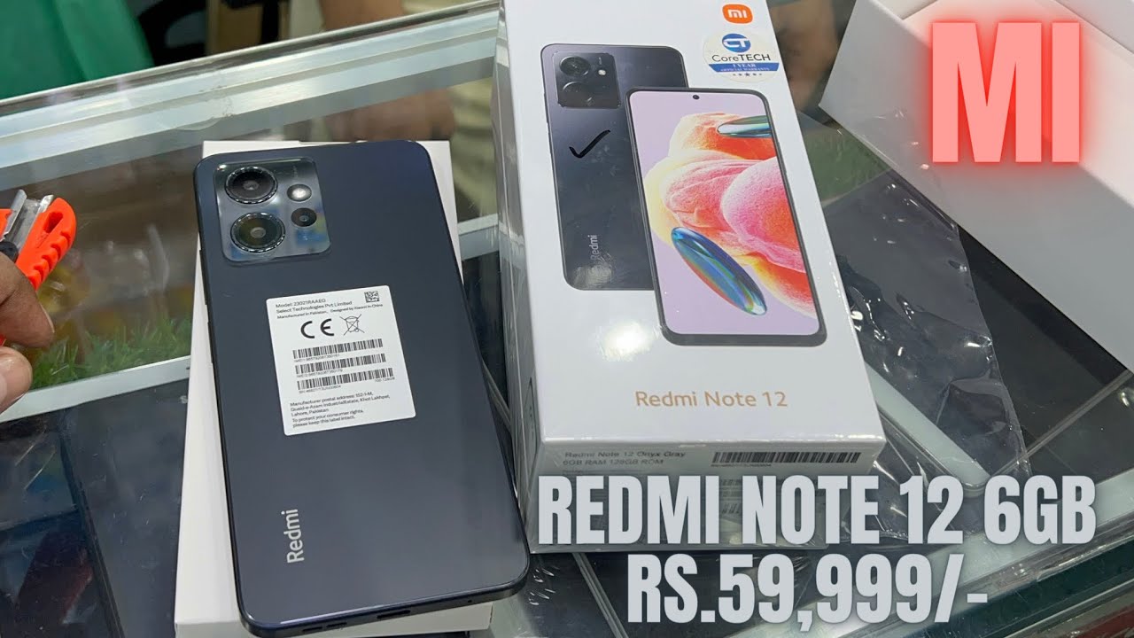 Redmi Note 12 6gb 128gb Onyx Grey Unboxing | Redmi Note 12 6gb | Mi ...
