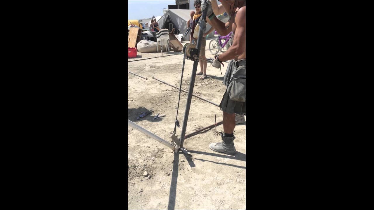 Operation of a Burning Man Rebar Puller at Altitude Lounge (1 of 2 ...