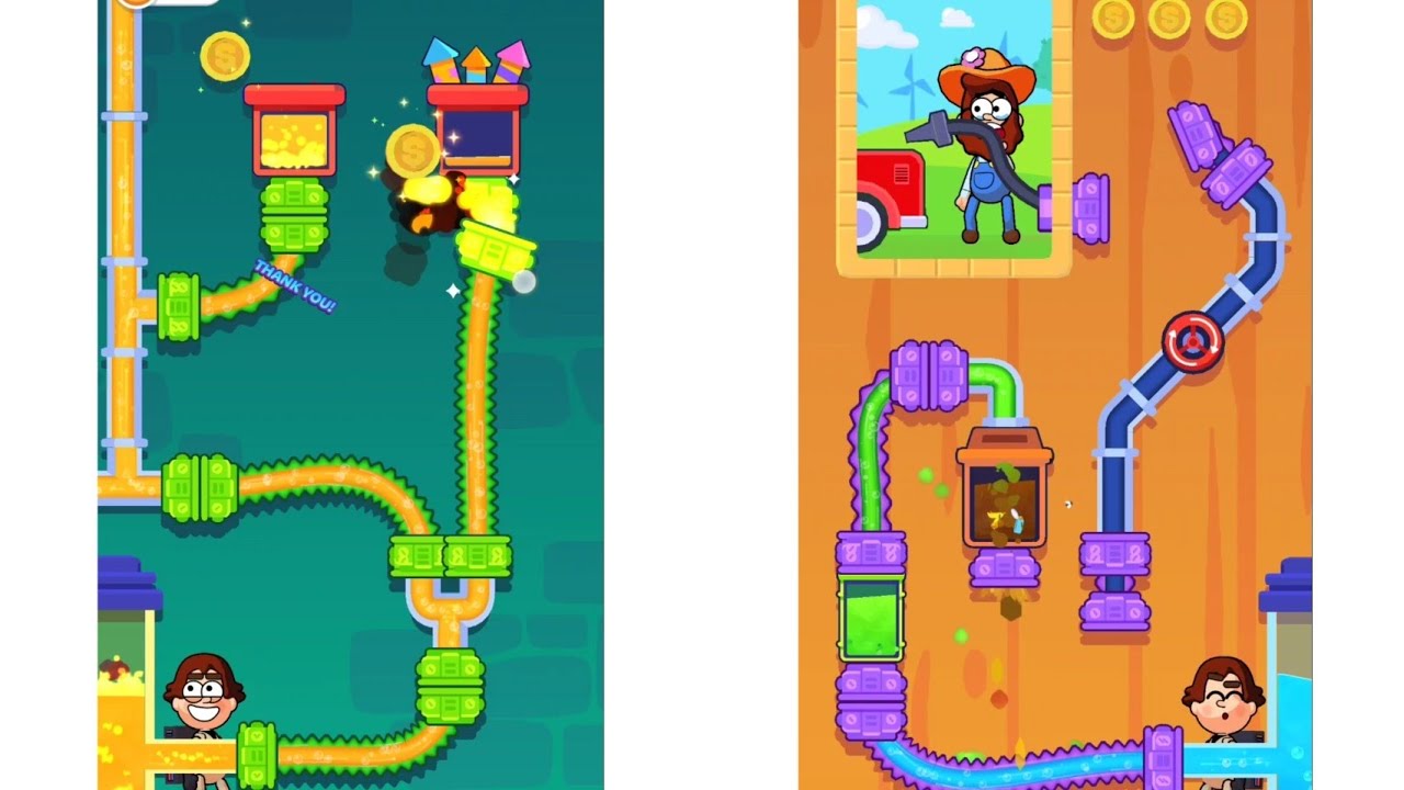 Flow Legends Pipe Games Level 95 - 98 - YouTube