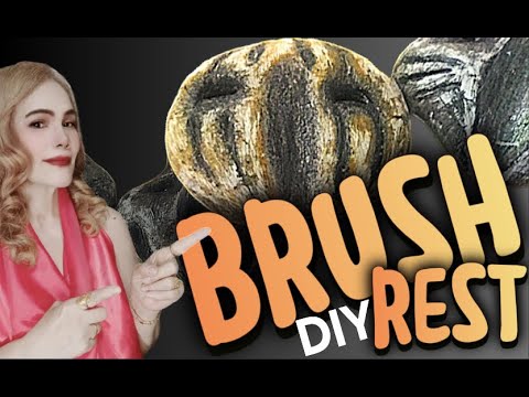 DIY Halloween Paintbrush Rests |⭐Halloween⭐ - YouTube