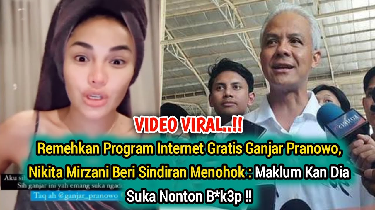 Remehkan Program Internet Gratis Ganjar Pranowo, Nikita Mirzani Beri Sindiran Menohok !! - YouTube