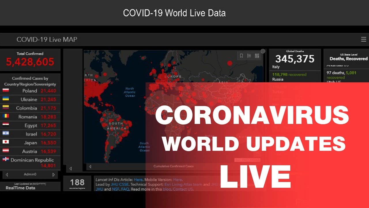 Coronavirus live World Map & Real time Live counter Stats | Latest ...