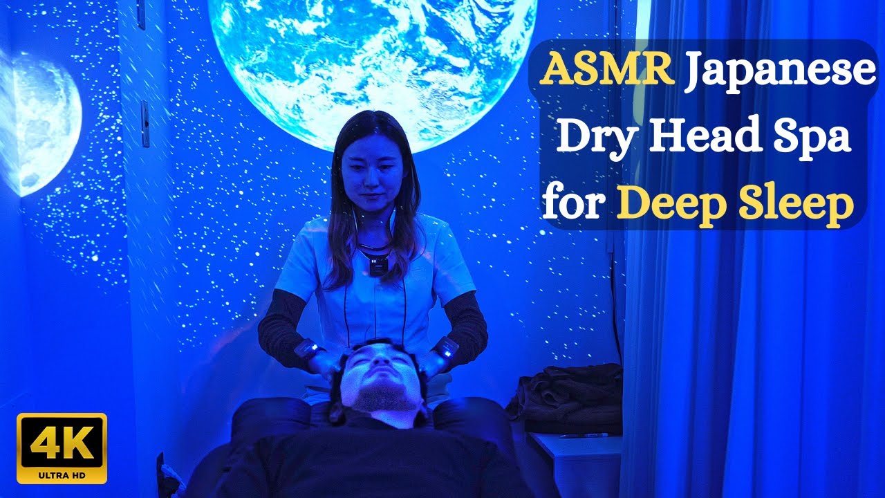 (ASMR) Japanese Dry Head Spa Your Ticket to Serene Sleep! 😴🌙 - YouTube