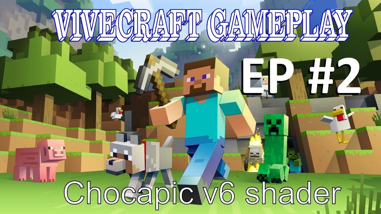 vivecraft minecraft VR c/ shaders EP #2 Quebrei as pernas (sem ...