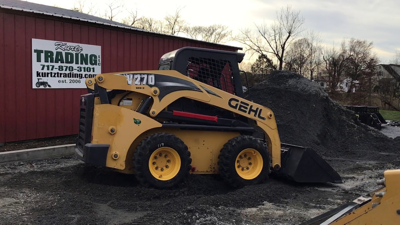 GEHL V270 SKID STEER - YouTube