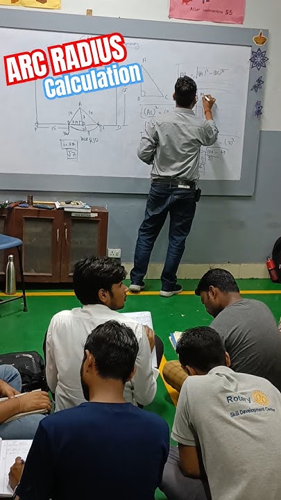 Cnc Vmc Programming Class Arc Radius Calculation Method Cncprogramming Skilldevelopment Youtube