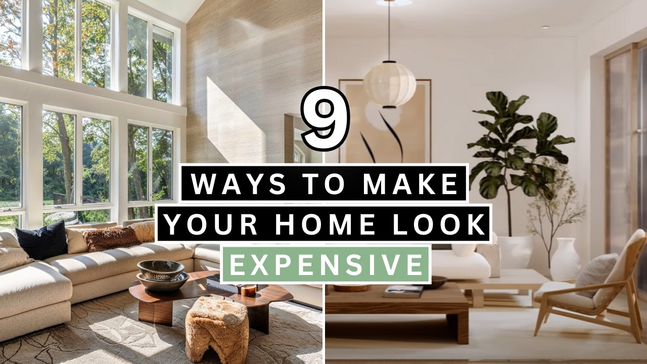 9 AFFORDABLE Ways to Make Your Home Look Expensive | Design Hacks - YouTube