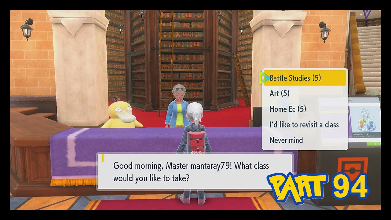 Let's Play Pokemon Violet Part 94 Uva Academy; Class: Battle Studies (5 ...