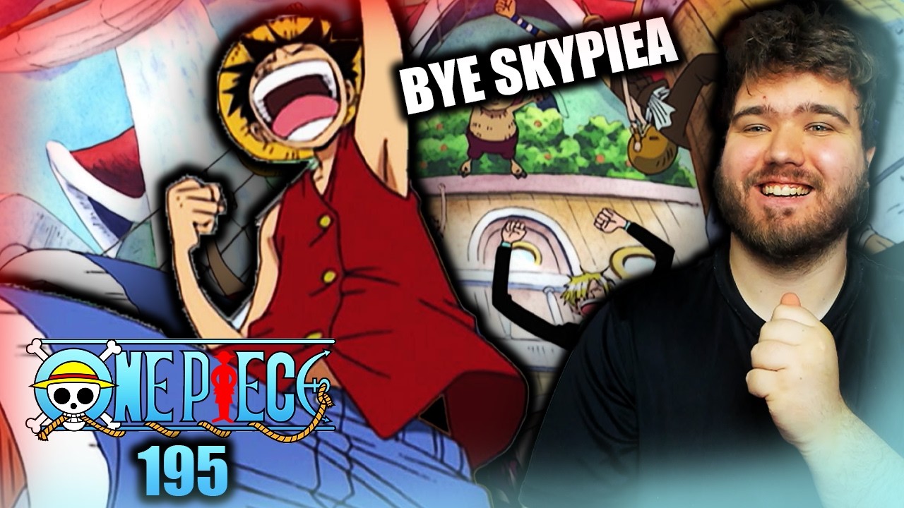 BYE SKYPIEA!! - One Piece Episode 195 REACTION!! - YouTube