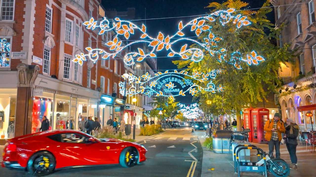 London Christmas Lights 2023 Marylebone Village, Regent Street & Oxford ...