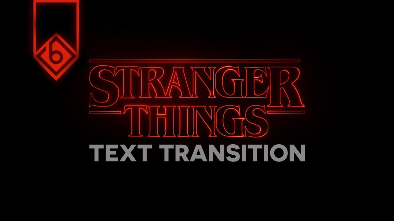 How To Create Text Transition From Stranger Things - Sony Vegas ...