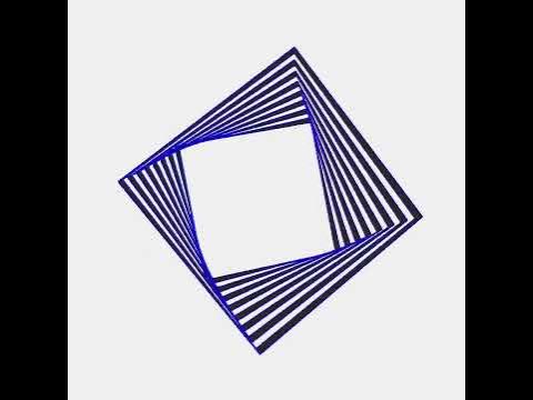 Rotating squares. Draw by openFrameworks - YouTube