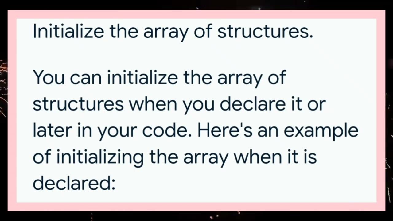 CS3251 UNIT 4 Array of Structure in C - YouTube