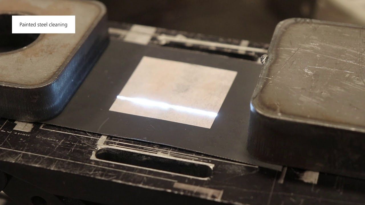 TRUMPF micro processing: TruPulse nano: Cleaning of painted steel ...