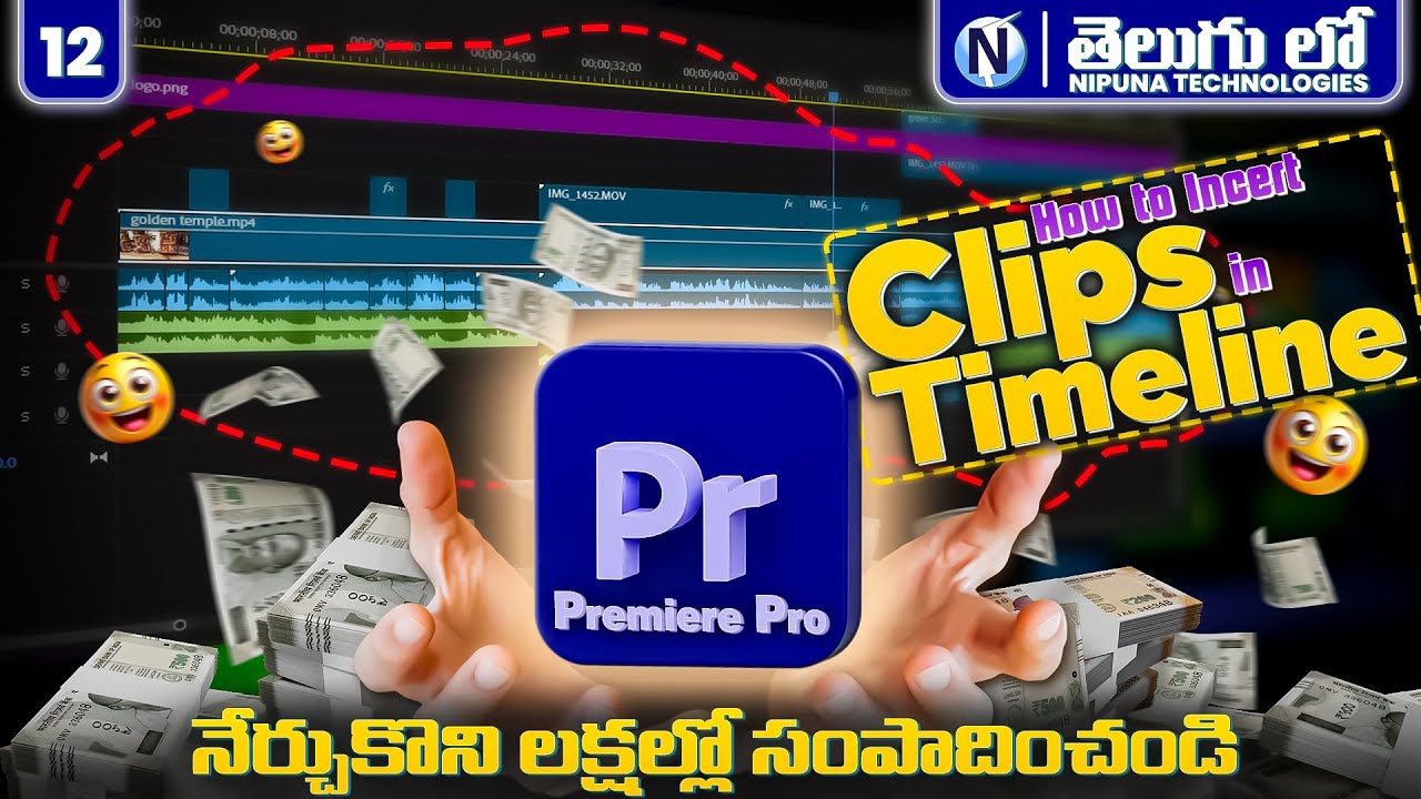 #12 Video Editing Course How to Insert the Clips on Timeline - YouTube