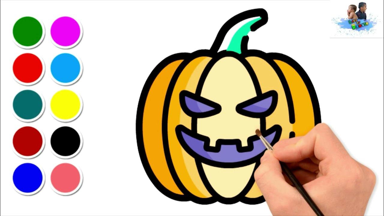 Halloween Pumpkin Drawing | Pumpkin Coloring Page | Halloween - Life of ...