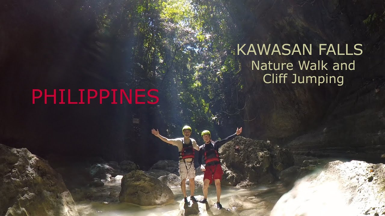 Amazing Nature Walk and Cliff Jumping at Kawasan Falls, Philippines ...