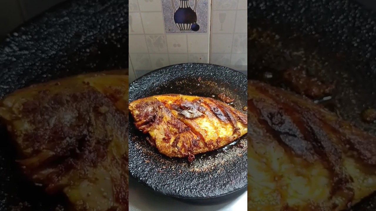 வாவல் மீன் வருவல் | Pomfret fish | Kadal Vaval Meen | #shorts # ...