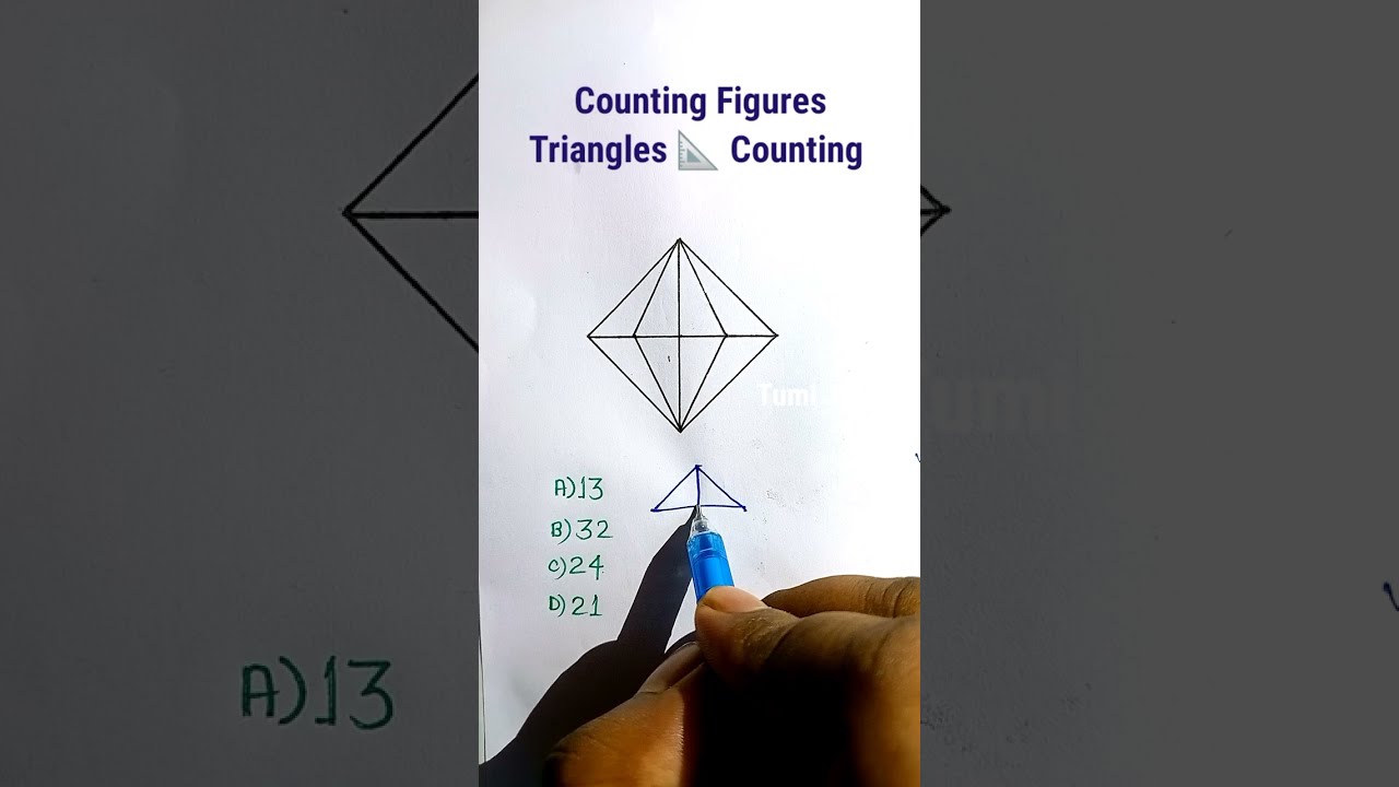 Counting Figures Reasoning Tricks | Triangles Counting Shortcuts| RRB ...