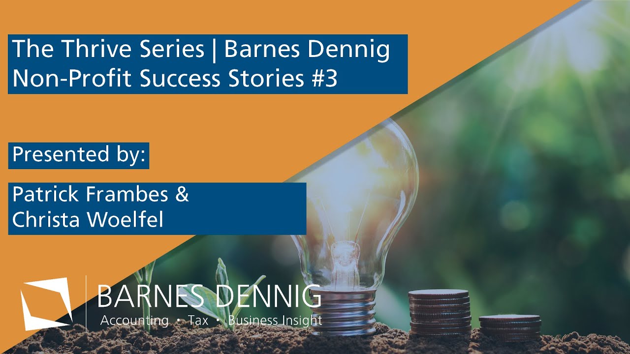 Thrive: Non-Profit Success Stories #3 | Careers - YouTube