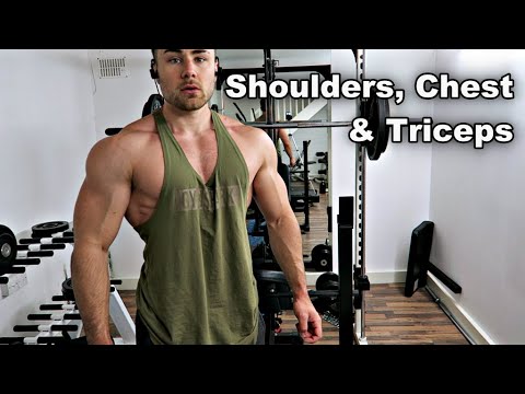Shoulder, Chest & Triceps Home Workout | Get Swole @ Home - YouTube