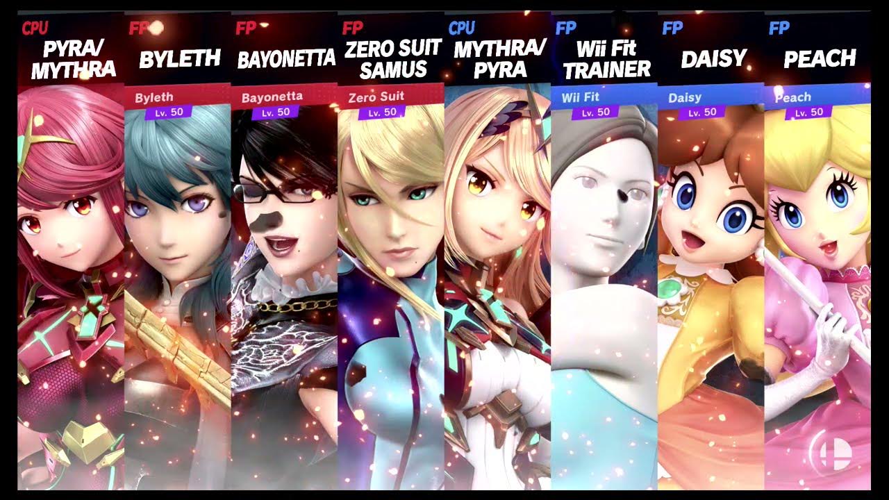 Super Smash Bros Ultimate Amiibo Fights – Pyra & Mythra #297 Waifu team battle - YouTube