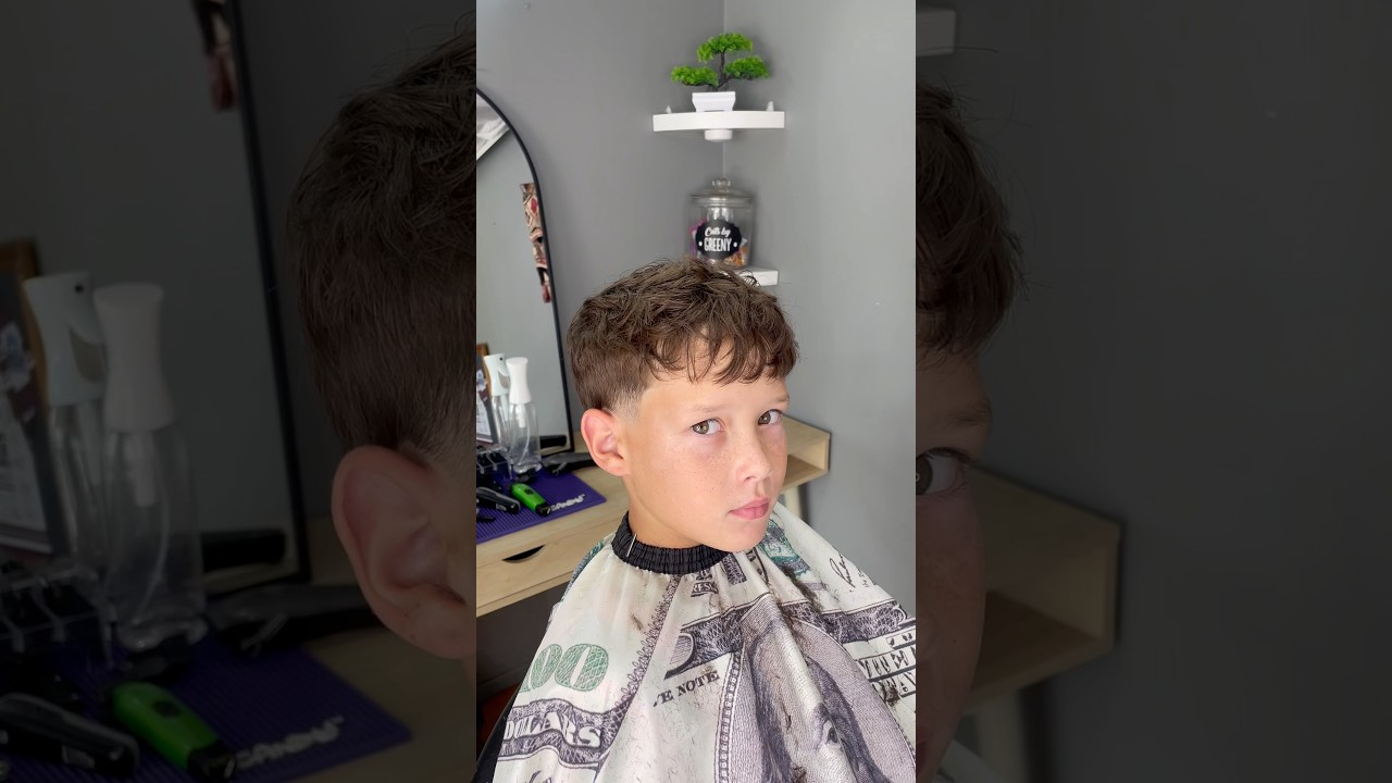 😤 He’s the biggest Rizzler now 👑 #hair #cut #haircut #barber # ...