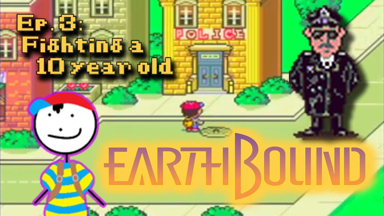 Fighting a 10 Year Old | EarthBound ep. 3 | CaptStickFigure - YouTube