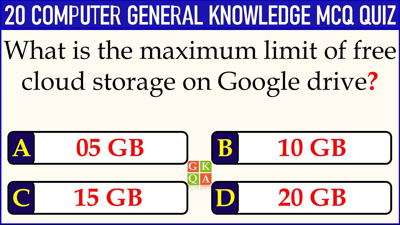 How Good Is Your General Knowledge About Computer? 20 General Knowledge ...