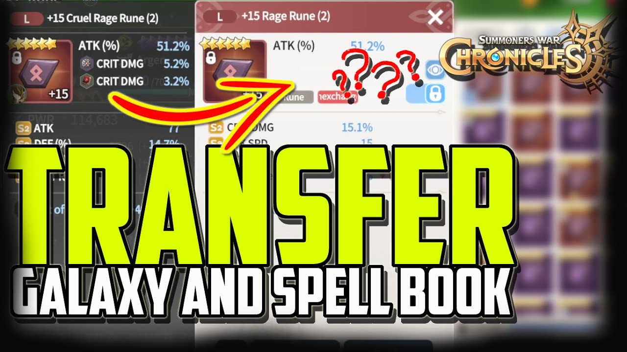 GUIDE TO TRANSFER RUNE GALAXY STONE AND SPELL BOOK - SW CHRONICLES ...