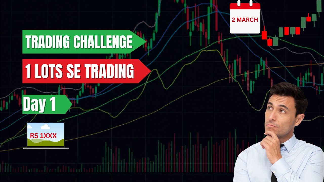Day01 Option Trading Challenge Live || Nifty Live Trading with 1 lot # ...
