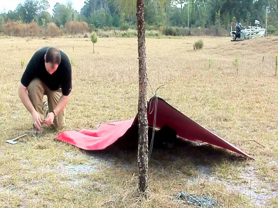 Tarp Tents: The Cave - YouTube