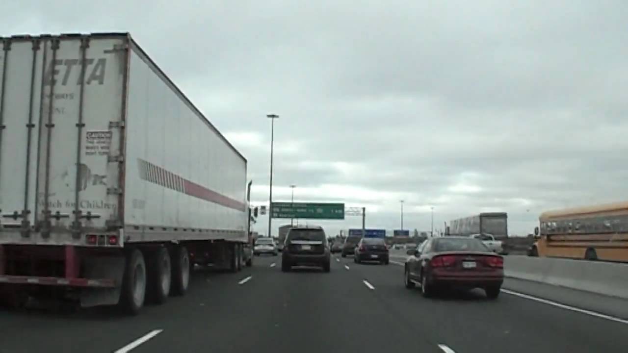 April 2009 Toronto Highway 401 Macdonald Cartier Freeway Ontario Canada ...