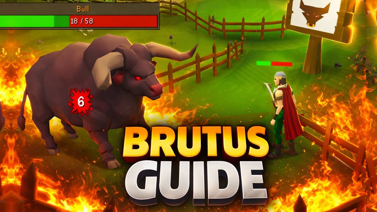 Bull Brutus OSRS safe spot guide f2p - YouTube