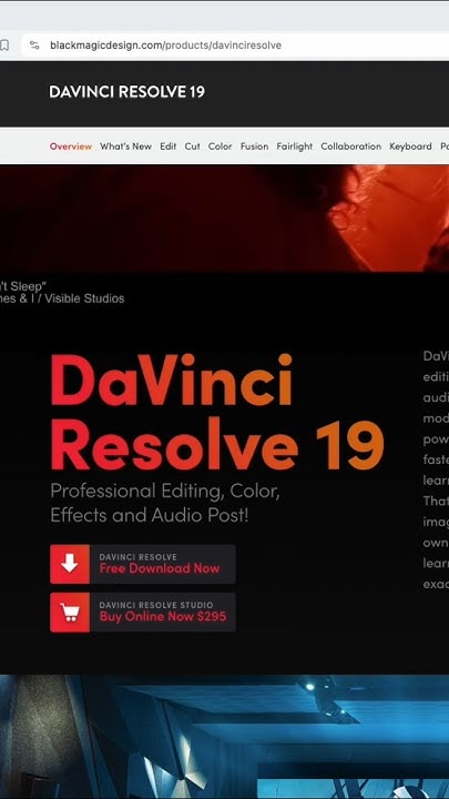 Introduction to DaVinci Resolve - YouTube