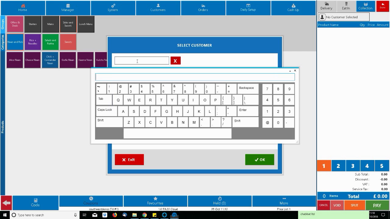 Premium Takeaway Restaurant EPOS Till Software - 2019 / 2020 - YouTube