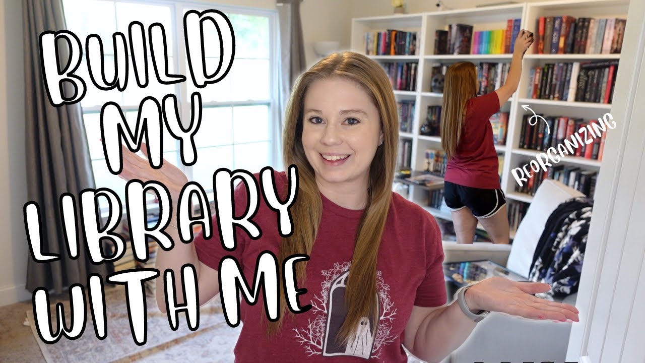 Build new bookshelves with me! A library reorganization and bookshelf ...