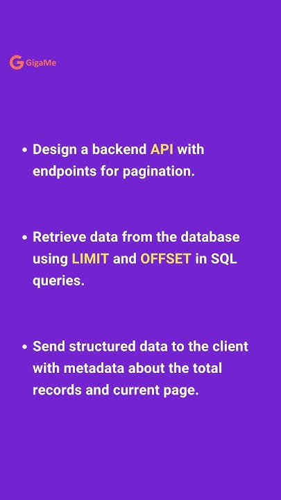 Efficient Data Handling: Server-Side Pagination and Filtering. - YouTube